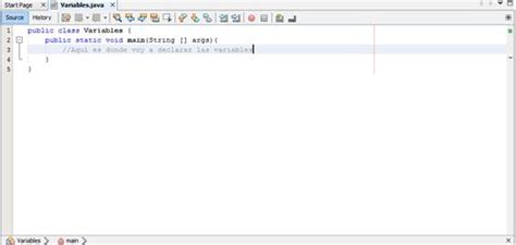 Declaración de variables El mundo de Java