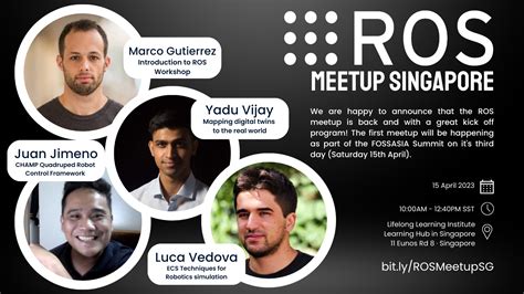 Ros Meetup At Fossasia Singapore 2023 04 15 Rrobotics