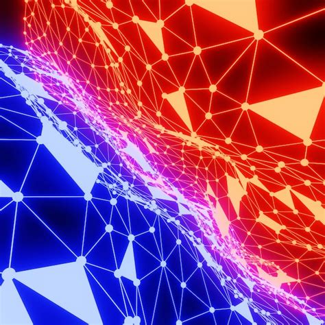 Premium Photo Abstract Background Of Triangle Wireframe 3d Rendering