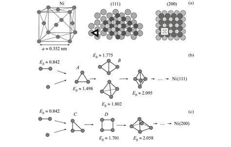 A Schematic Representation Of A Face Centered Cubic Lattice Of Ni And Download Scientific