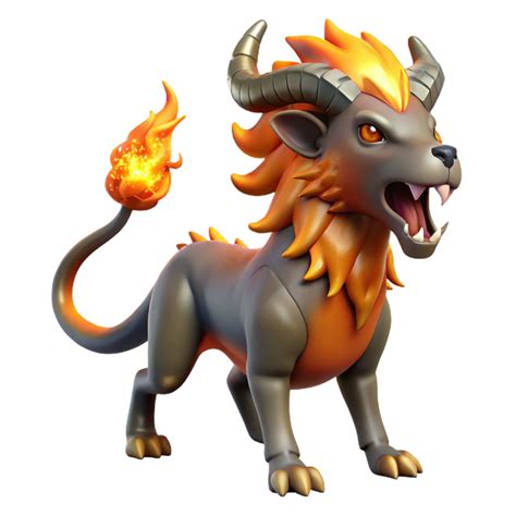 Extraordinary Classic Chimera Fire Breathing Monster Goat Lion
