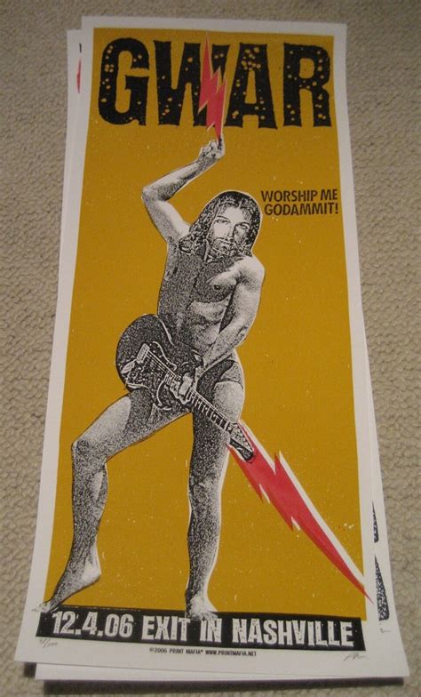 Gwar Blacklight Poster