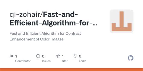 github qi zohair fast and efficient algorithm for contrast enhancement of color images fast