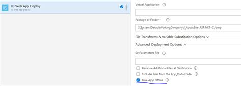 Azure Devops Failed To Deploy Web Package To Iis Website By The Self