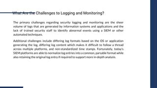Logging Monitoring And Auditing PPTX