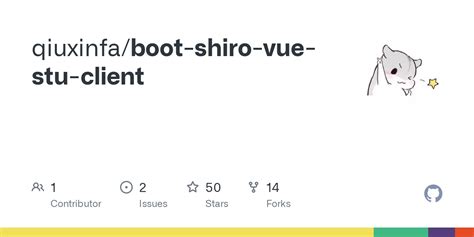 Github Qiuxinfaboot Shiro Vue Stu Client