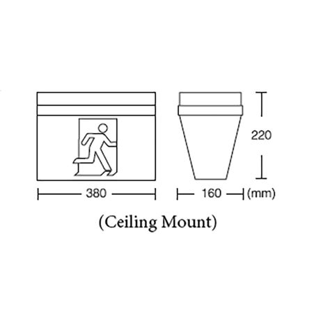 Clevertronics Clife Pro Blk Lifelight Pro Recessed Emergency Led Light