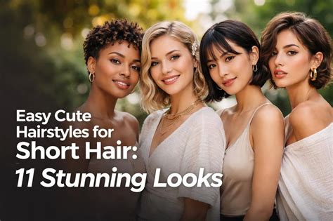 Easy Cute Hairstyles For Short Hair 11 Stunning Looks Trend Xplore