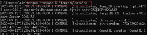 Windows上安装Mongodb步骤及过程报错无法启动 mongo t date t CSDN博客
