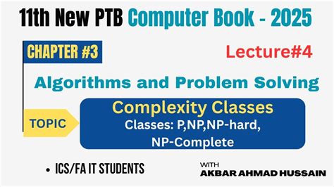 Complexity Classes Explained P Np Np Hard Np Complete 11th Class