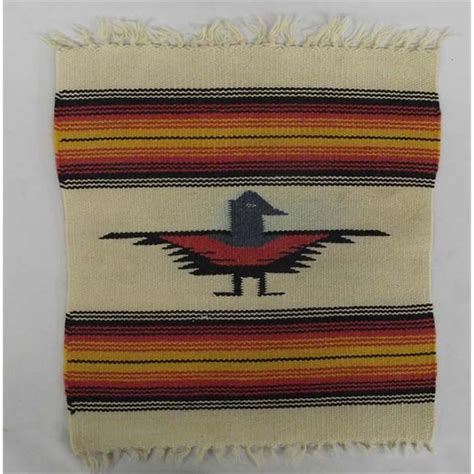 Vintage Chimayo Thunderbird Weaving