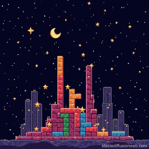 Tetris Game Background Stable Diffusion Online