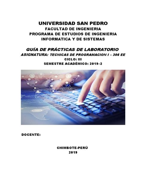 Guia De Laboratorio Tecnicas Programación I Pdf Java Lenguaje De Programación Internet