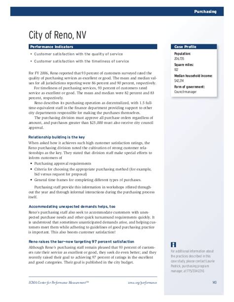 What Works Sample Procurement Case Study Icma Org