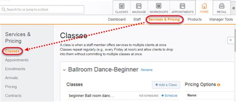 Classes Scheduling Classes