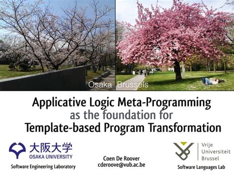 Applicative Logic Meta Programming As The Foundation For Template Based Program Transformation