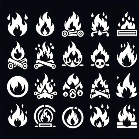 黑色背景上有白色和黑色的标志上面写着火焰报价 Premium Ai Generated Image