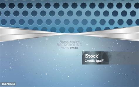 메탈릭 실버 그레이 라이트 블루 우아한 현실감 있는 기하학적 추상적 벡터 배경 테크노 리플 장식 3차원 형태에 대한 스톡 벡터 아트 및 기타 이미지 Istock