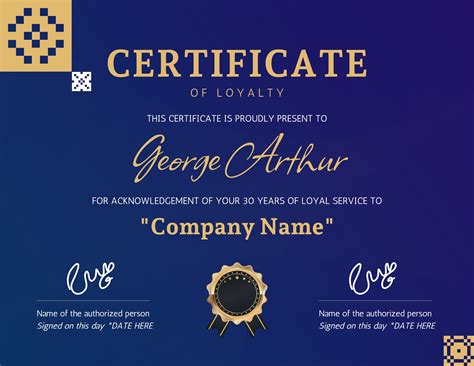 Certificate Of Most Loyal Employee Template 48271718 Template