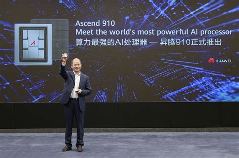 huawei unveils high end ai chip for servers alongside mindspore framework