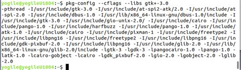 Ubuntu 1804 Lts 下 Gtk3 安装与编译 Yogile 博客园