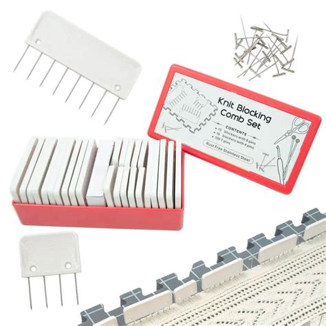Knit Blocking Comb Set Hooks And Needles
