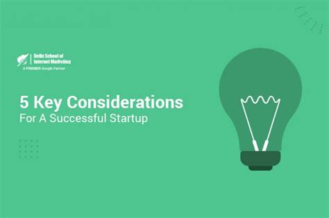 Key Considerations For A Successful Startup