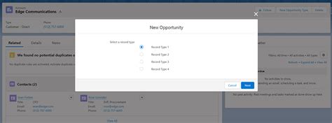 Salesforce Hacks 5 Custom New Object Button And Option To Select Record Types
