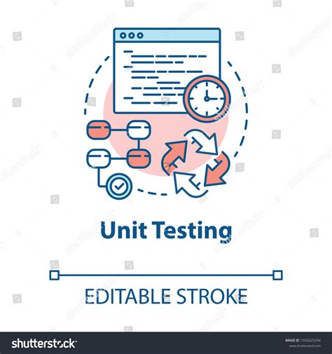 Unit Testing Concept Icon Software Development Stock Vector Royalty Free 1555625294 Shutterstock