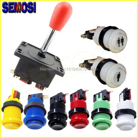 8 Way Arcade Joystick 6 X Microswitch Push Buttons Computer Games Controller Parts Kit Of