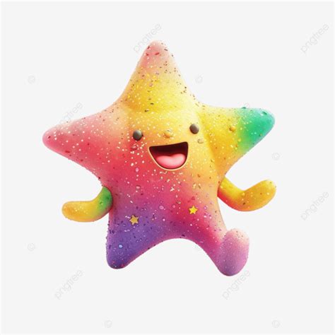 어린이를 위한 다채로운 별 캐릭터 별 웃는 얼굴 분홍색 눈 Png 일러스트 및 이미지 에 대한 무료 다운로드 Pngtree