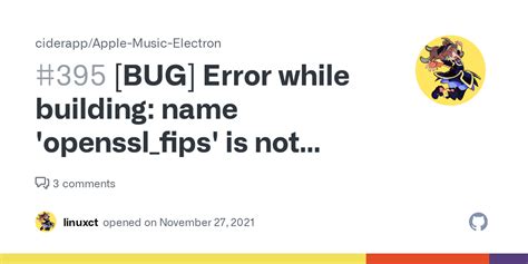 Bug Error While Building Name Opensslfips Is Not Defined While Evaluating Condition