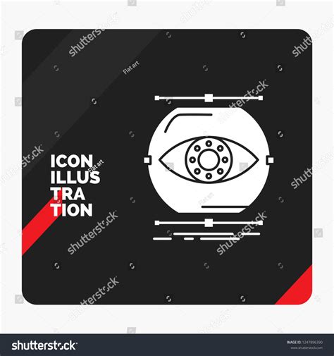 Red Black Creative Presentation Background Visualize Stock Vector