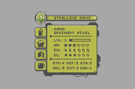 Create Pixel Art Ui Buttons Icons Skills By Strollingkiwi Fiverr