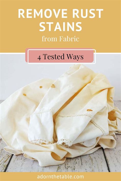 How To Get Rust Stains Out Of Fabric Remove Rust Stains Rust Stains On Clothes How To Remove