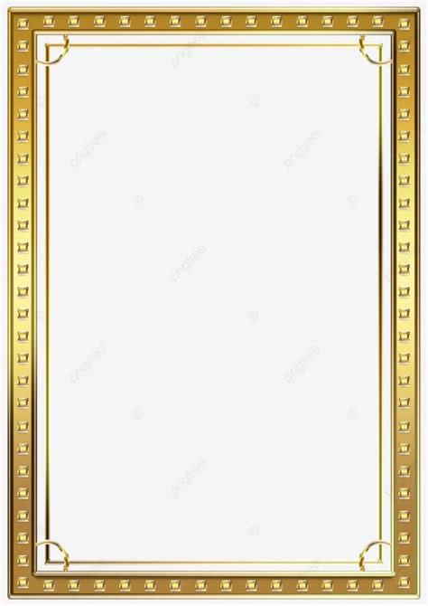 Gold Photo Frame Border Free Download Psd And Png