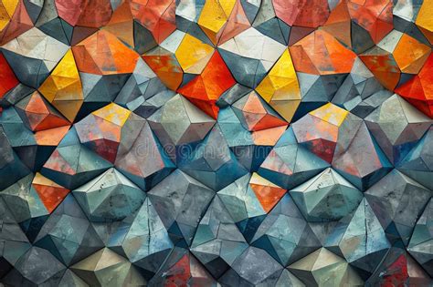 Seamless Polygon Pattern Shape Background For Design Stock Illustration Illustration Of
