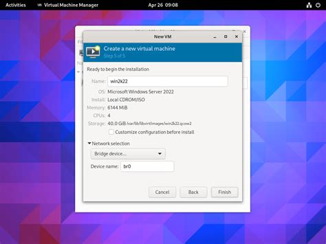 Fedora 38 Kvm Create Virtual Machines Gui Server World