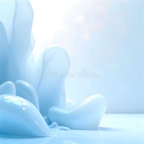Serene Abstract Wallpaper With Soft Blue And White Hues For Relaxing Spaces Stock Illustration