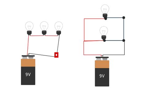 circuit design series and parallel circuit tinkercad