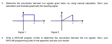 Solved Determine The Convolution Between Two Signals Given Below By