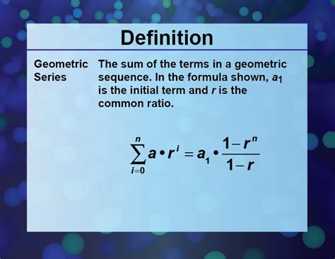Geometric Series How To Find The Sum To Infinity Of A Geometric Series