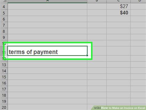 Ways To Make An Invoice On Excel WikiHow