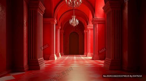 Ai创作图红色拱廊 梦幻粉红色城堡长走廊 红色的走廊 红色秀场 红楼大厅 红色回廊 红色宫殿 红色过道 红色走廊 红厅 红色欧式主题 红走廊 红色的宫殿 欧式宫殿走廊 仿古红色走廊nipic