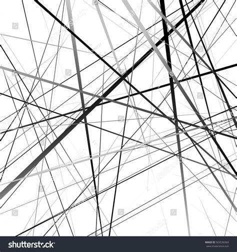 Geometric Art Random Intersecting Lines Asymmetric Stock Illustration 503539369 Shutterstock