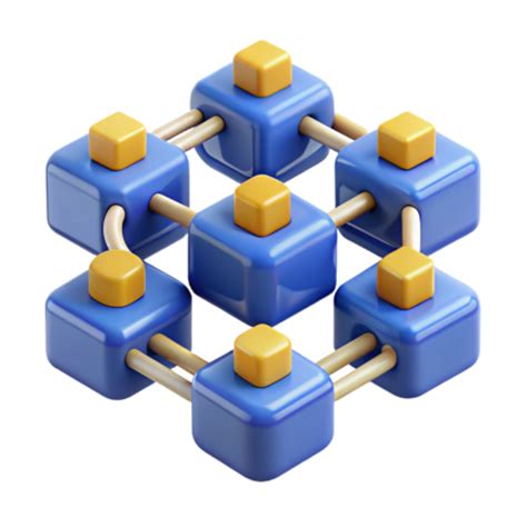 Elegant Abstract Interconnected Cubes A Network Visualization High Resolution 56751748 Png