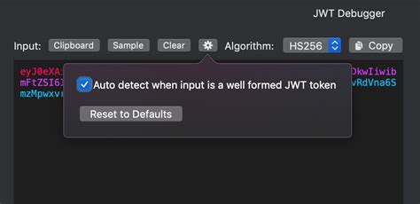 jwt debugger decode sign and verify