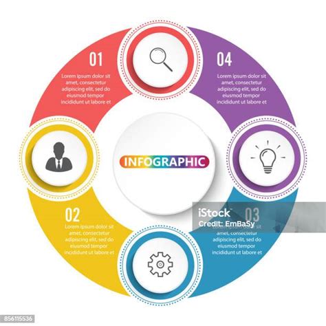4 단계 부품 옵션 분야 단계 벡터 Infographic 원형 템플릿 그래프 원형 차트 다이어그램 브로슈어 보고서 프레 젠 테이 션 사이클링 워크플로 레이아웃에 사용할 수