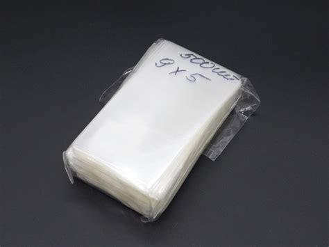 Прозорі Пакети Поліпропіленові без липкої стрічки 9х5см 25мкр 500шт уп для пакування та