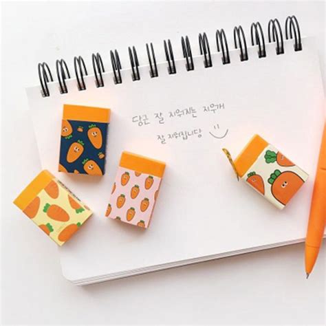 핑크풋 지우개추천 지우개 당근 잘나가지우개 5 X 15매입 믿고 사는 즐거움 Ssgcom